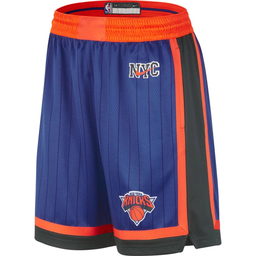 Shop Mens New York Knicks Swingman City Edition Replica Shorts Online ...